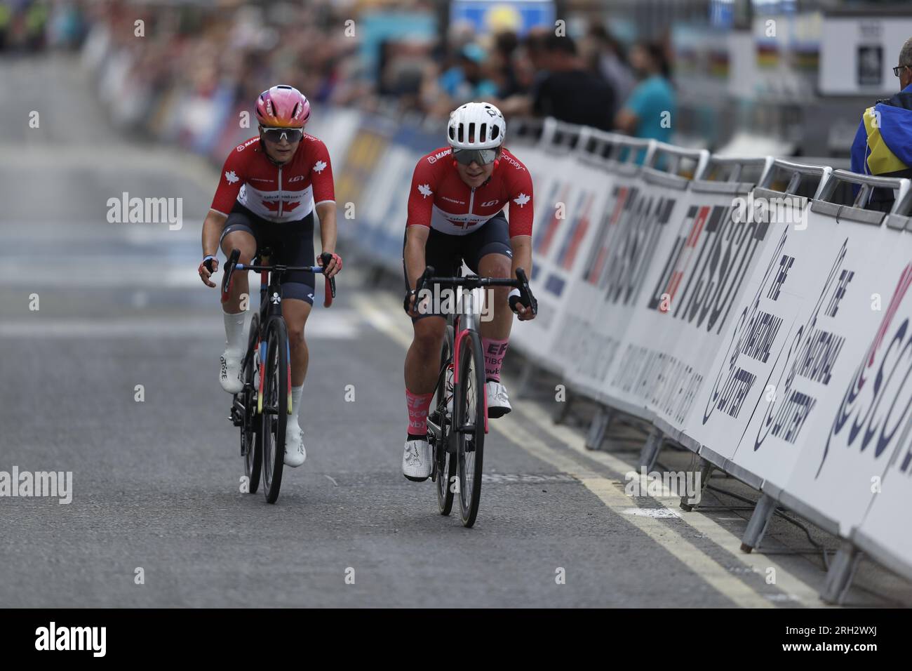Canada’s Alison Jackson and Olivia Baril in action during day eleven of ...