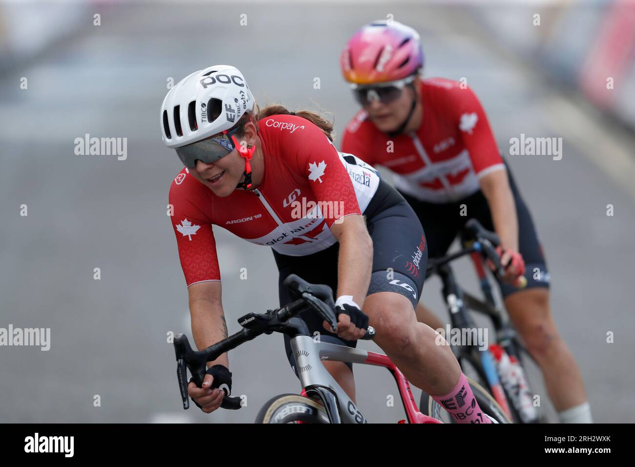 Canada’s Alison Jackson and Olivia Baril in action during day eleven of ...