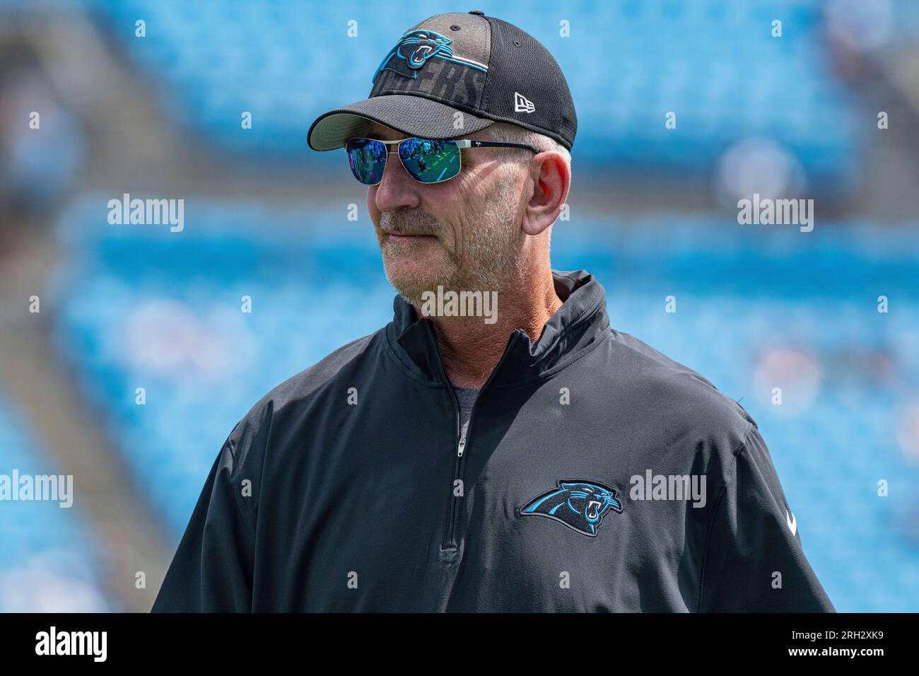 Carolina Panthers head coach Frank Reich looks on during an NFL ...