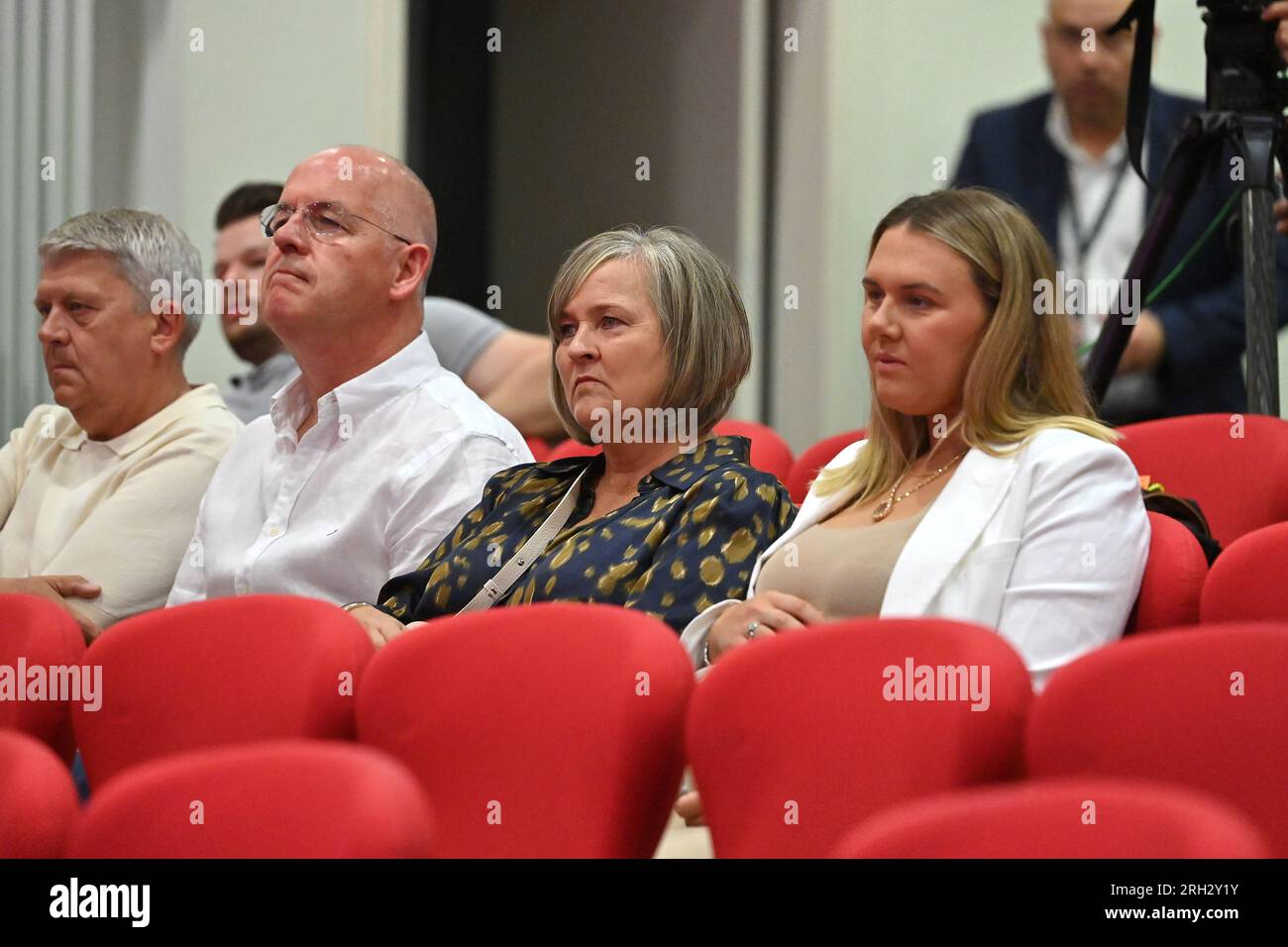 Harry Kane's wife Katie Goodland (right) and parents Kim and Patrick ...