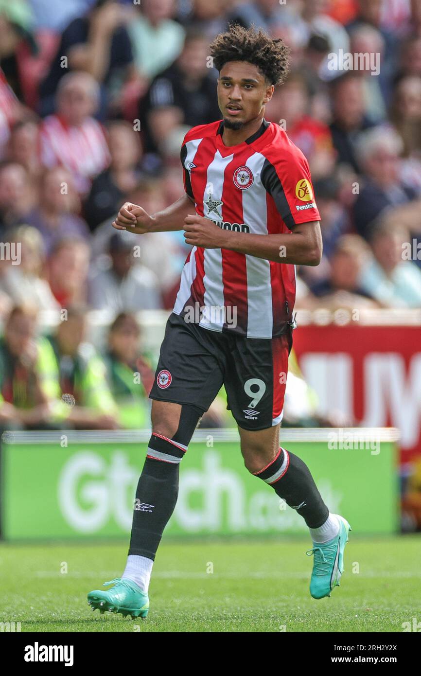 London, UK. 13th Aug, 2023. Kevin Schade of Brentford during the ...