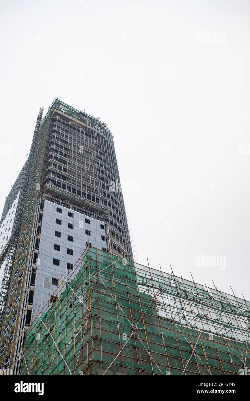 outside of a commercial building being repaired Stock Photo - Alamy