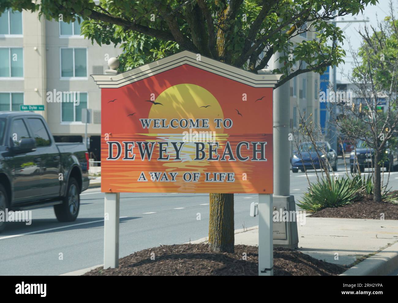 Dewey Beach, Delaware, U.S.A - August 8, 2023 - The official welcome ...
