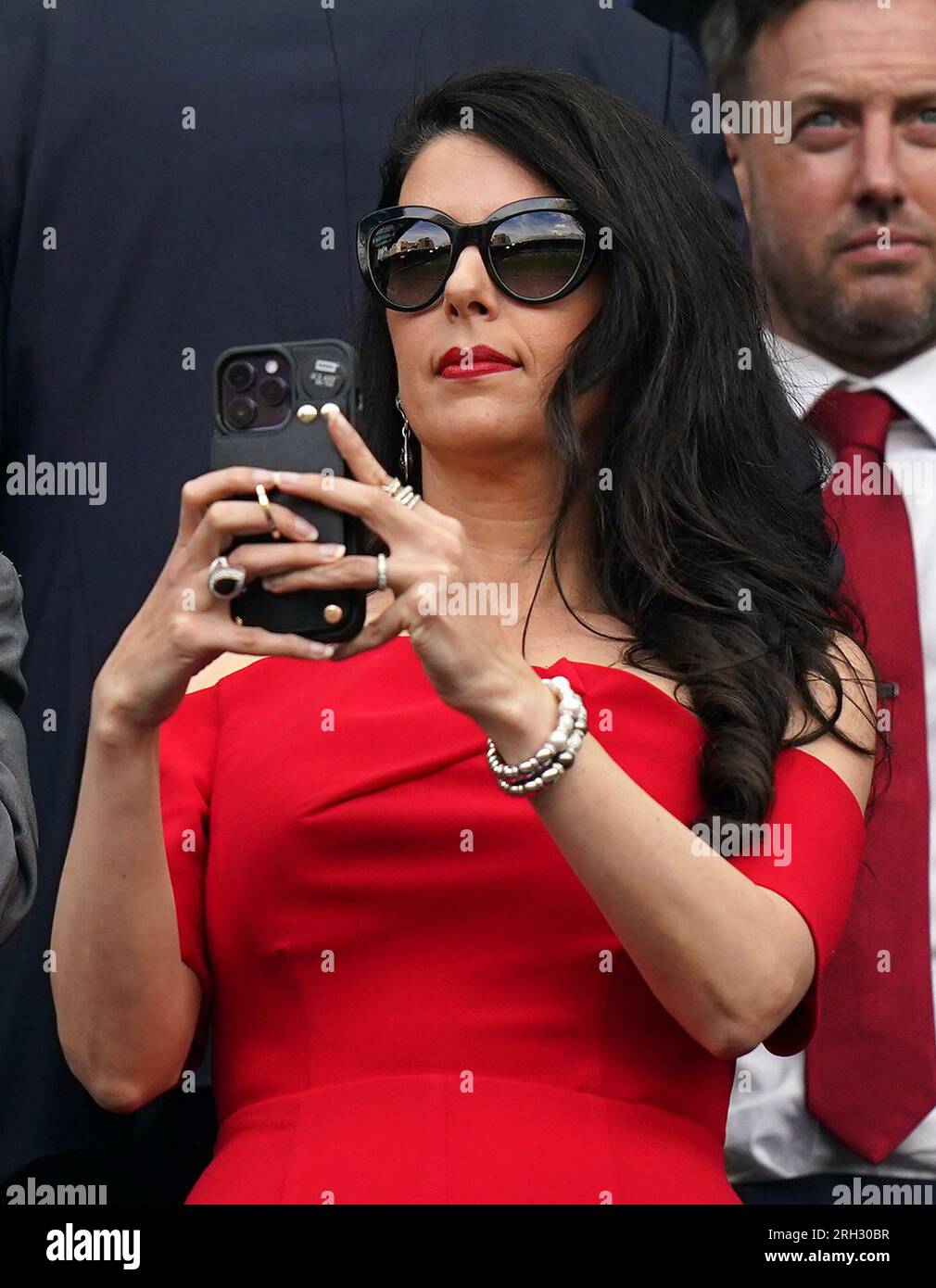 Wife of Liverpool owner John W Henry, Linda Pizzuti Henry in the stands ...