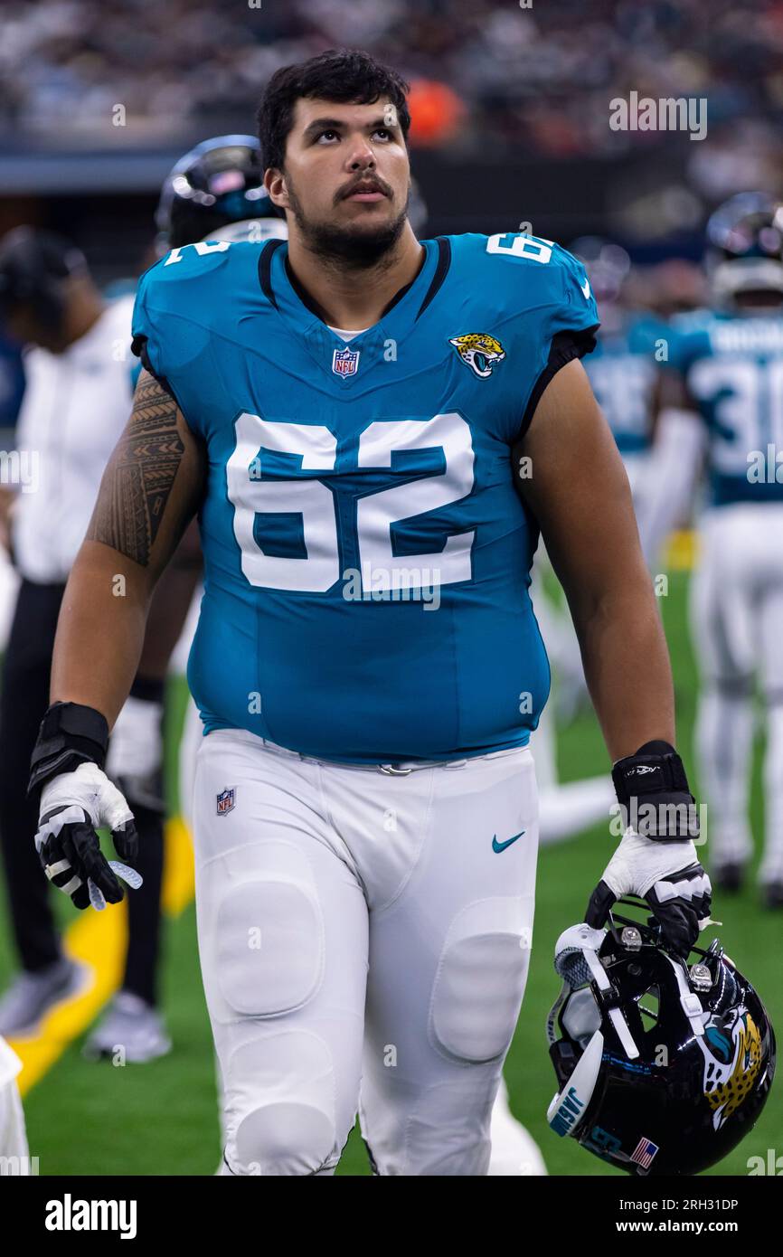 Jacksonville Jaguars offensive lineman Samuel Jackson (62) is seen ...