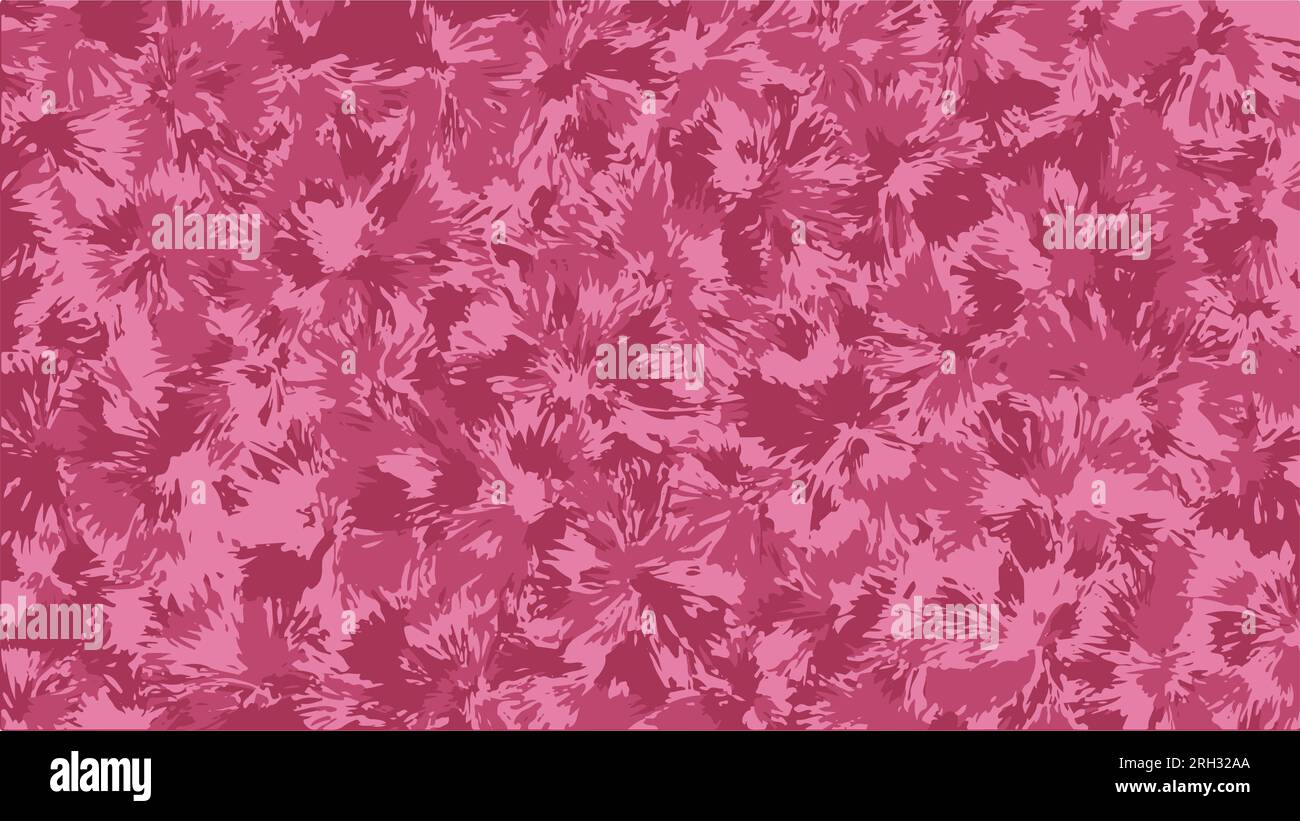 Abstract background pattern of floral theme in viva magenta pantone ...