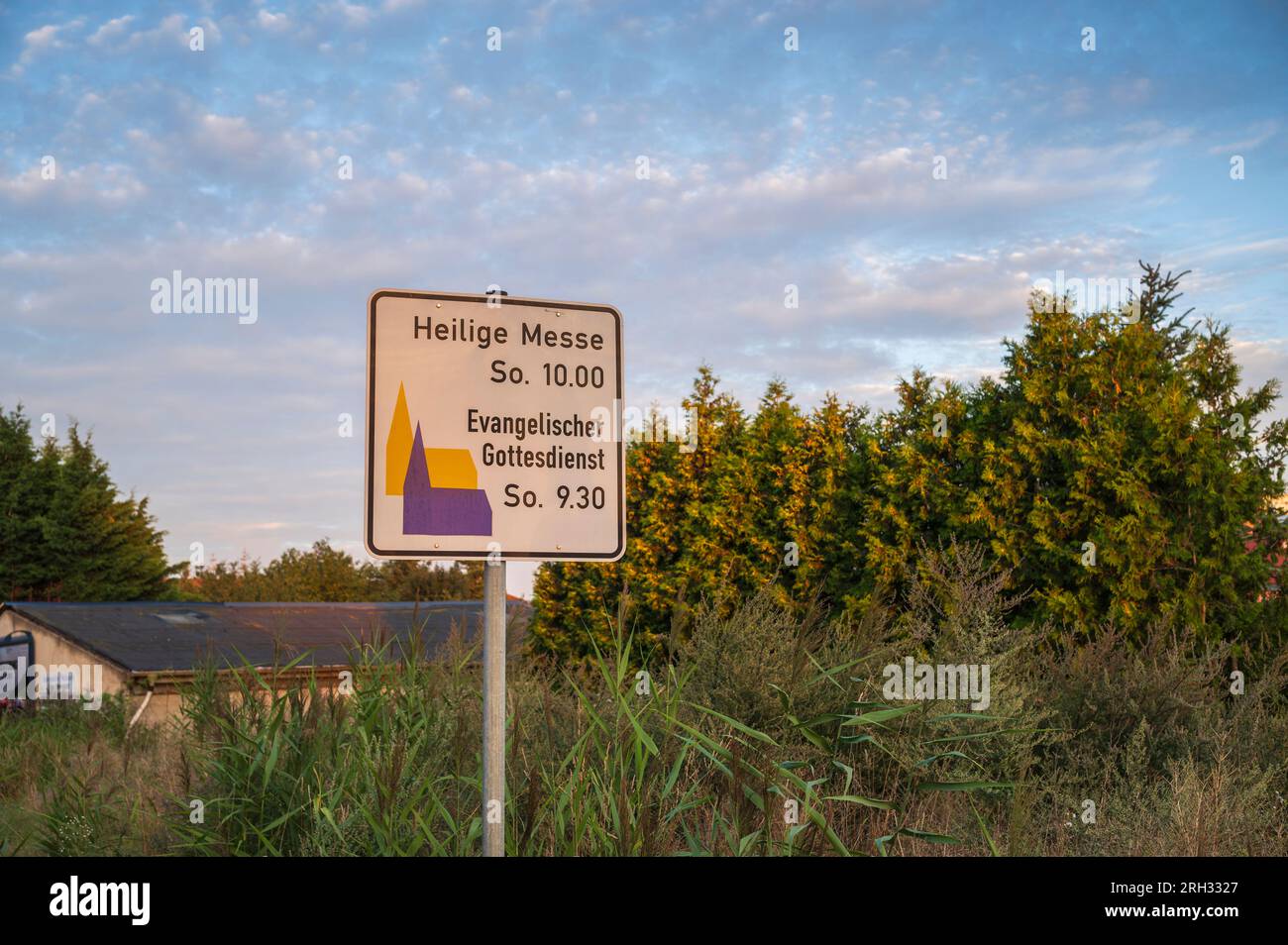 Sign with the times for the Holy Mass Sunday at 10 a.m. and the ...