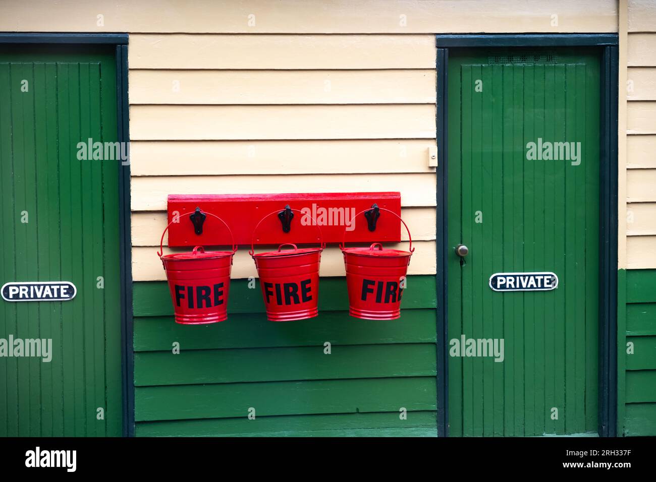 Train fire buckets pickering station hi-res stock photography and ...