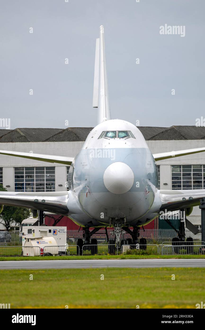 JetOneX B747-400, TF-AMK in storage at Cotswold airport Stock Photo - Alamy