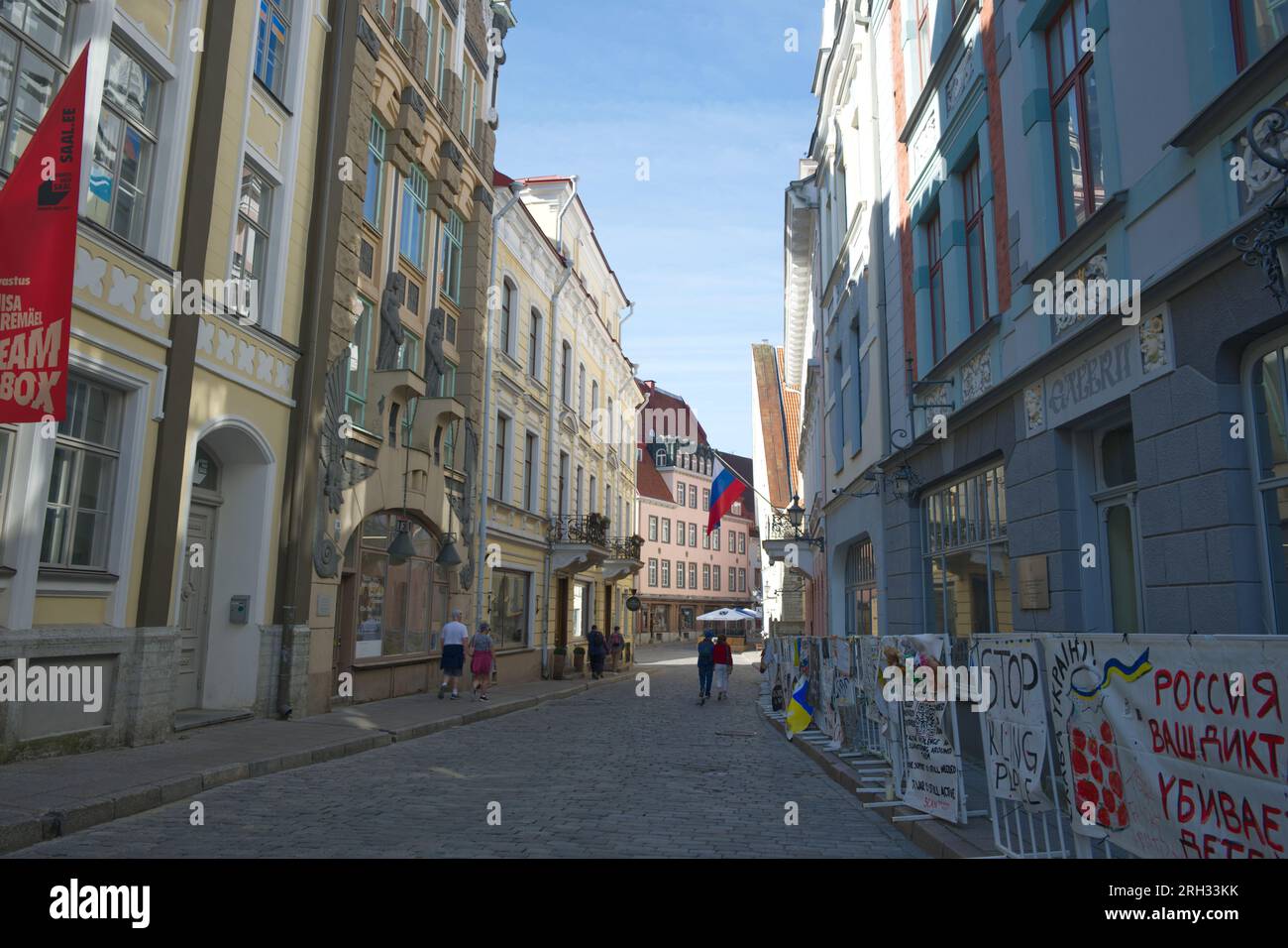 Russian Embassy Street scene Tallinn old town, Estonia Stock Photo - Alamy