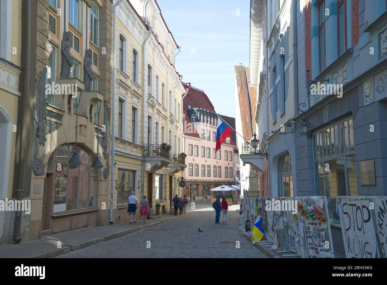 Russian Embassy Street scene Tallinn old town, Estonia Stock Photo - Alamy
