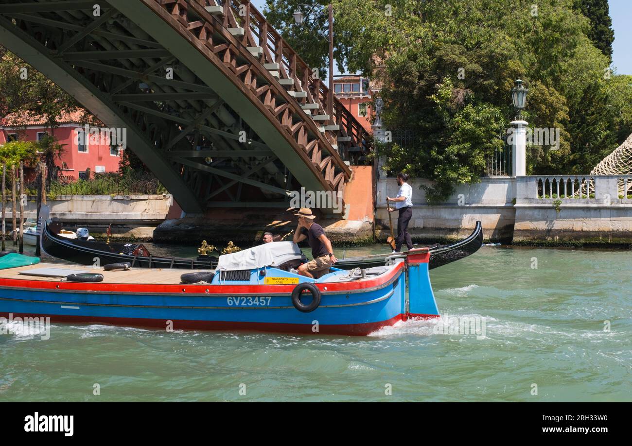 Passenger barge on canal hi-res stock photography and images - Alamy