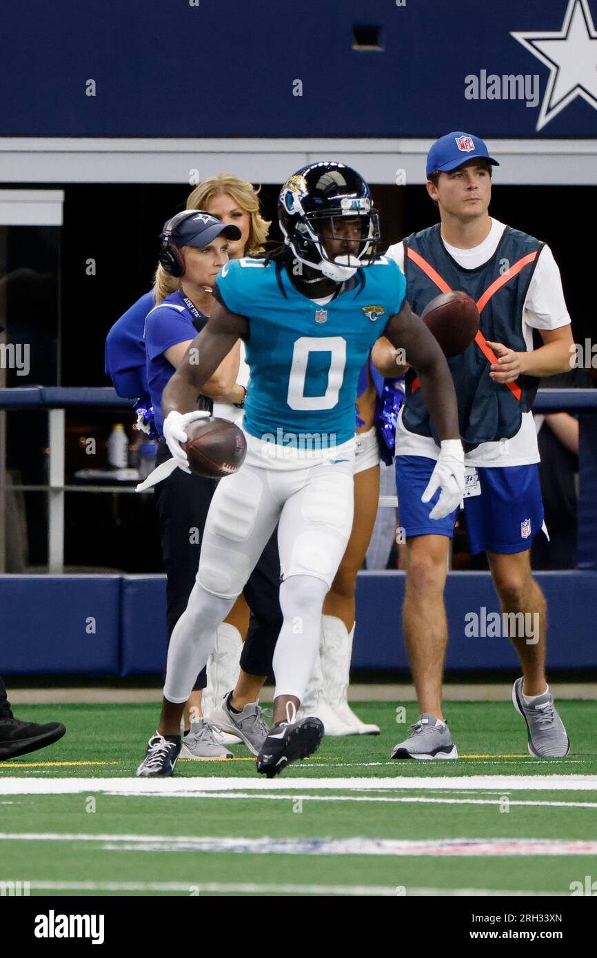 Jacksonville Jaguars wide receiver Calvin Ridley (0) walks with the ...