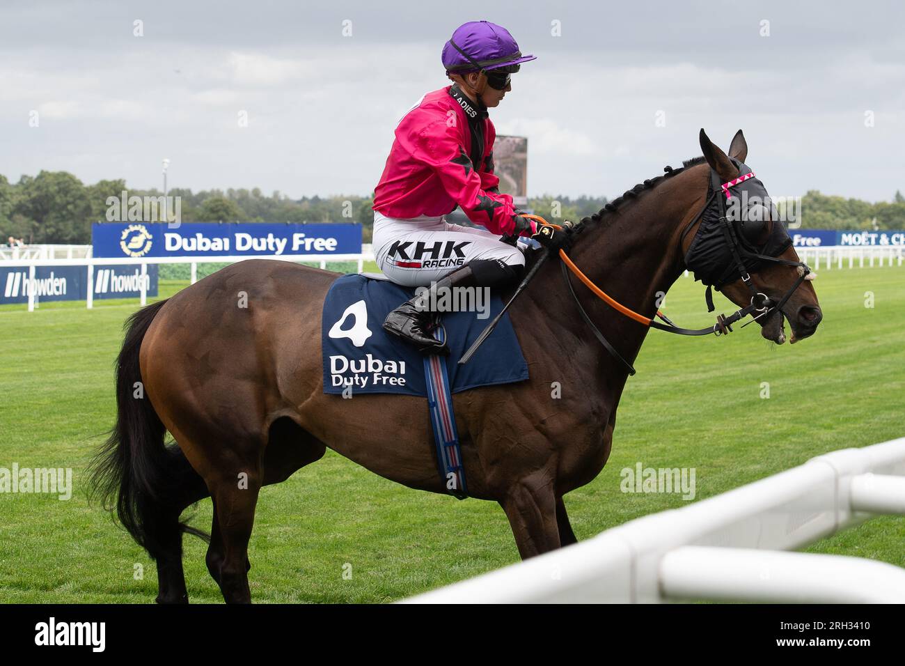 Ascot, Berkshire, UK. 12th August, 2023. Horse Alright Sunshine ridden ...