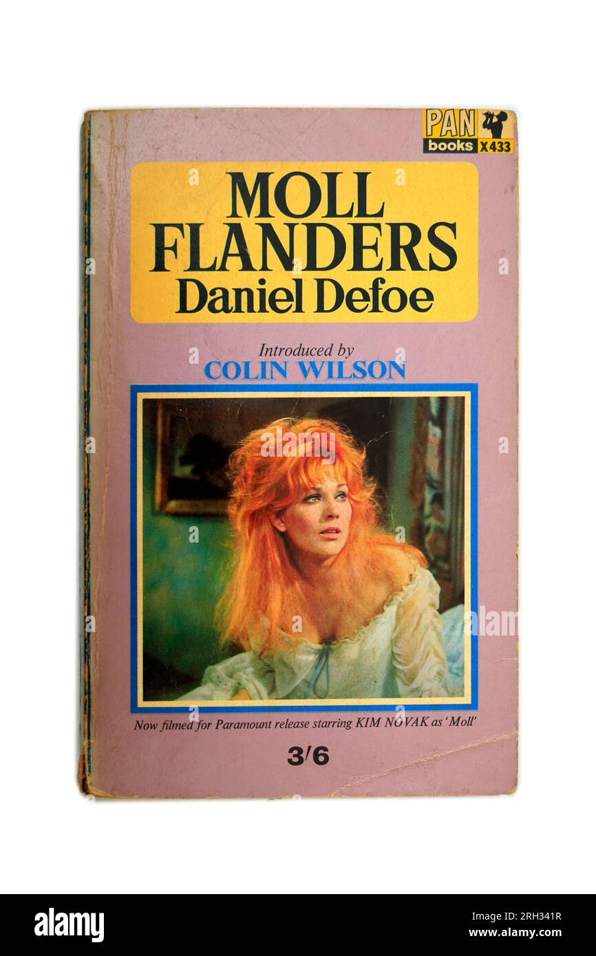 Moll Flanders by Daniel Defoe, Vintage Book, Studio setup. Introduced ...