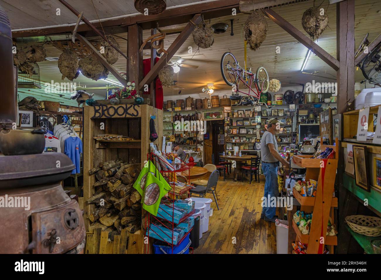 Rugby, Tennessee, USA - July 29, 2023:Inside the cafe/general ...