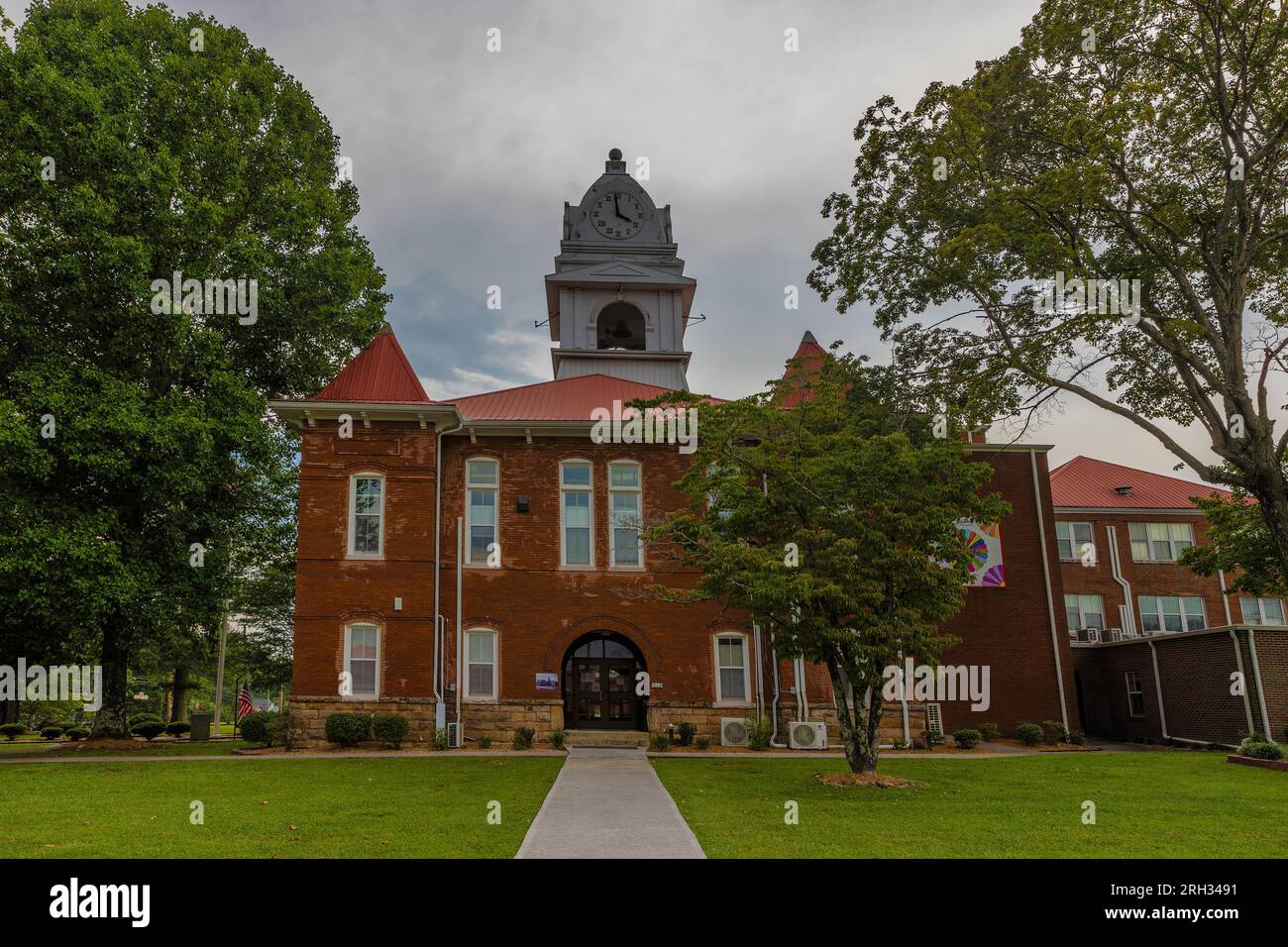 Wartburg, Tennessee, USA - July 29, 2023: Built in 1904 this courthouse ...