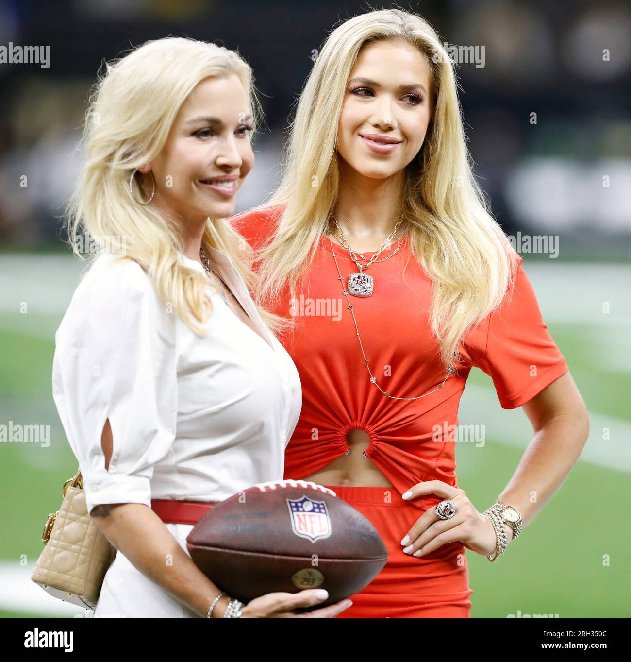 New Orleans, USA. 13th Aug, 2023. Tavia Hunt (wife of Kansas City ...