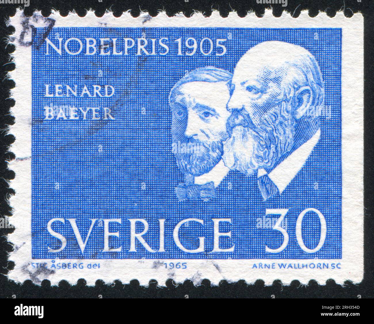 SWEDEN - CIRCA 1965: stamp printed by Sweden, shows Philipp von Lenard ...