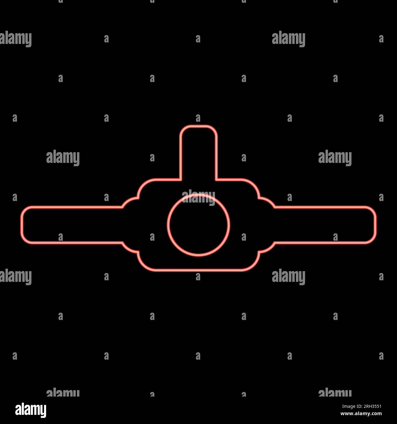 Neon led lamp flat Stock Vector Images - Alamy