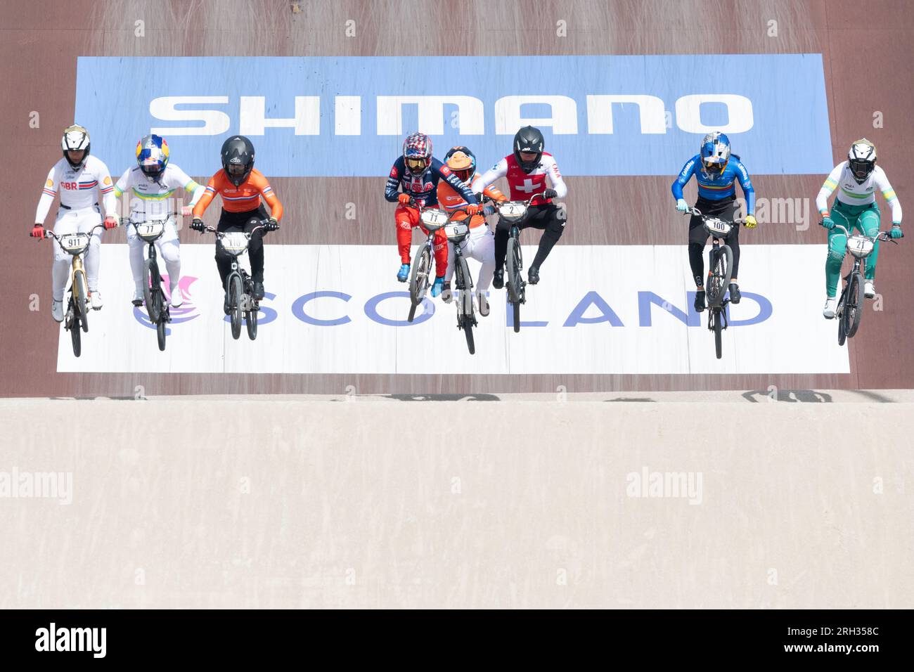 Glasgow BMX Centre, Glasgow, Scotland, UK. 13th Aug, 2023. UCI Cycling ...
