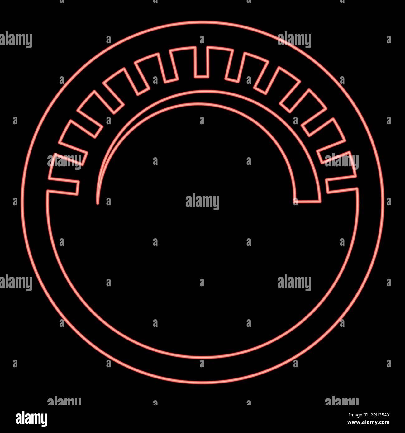 Neon knob regulation handle variation value regulating sign regulate ...