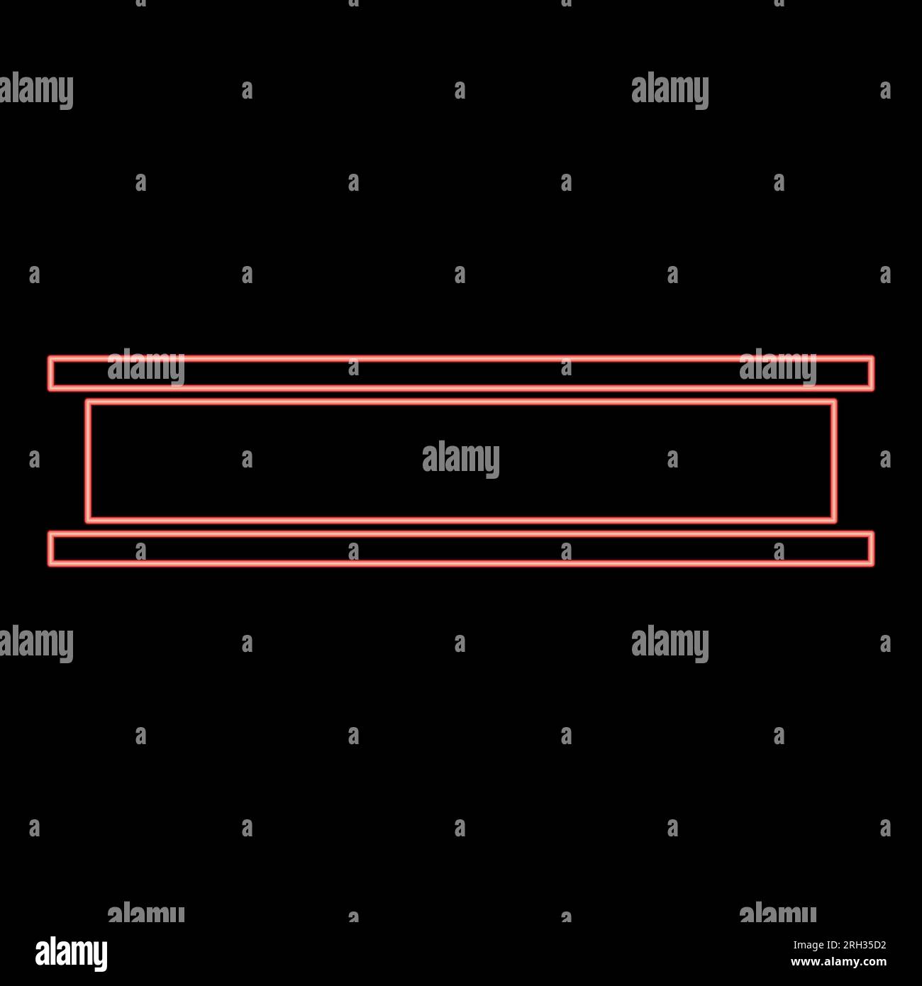 Neon beam girder I-beam steel bar rail piece for construction metal ...