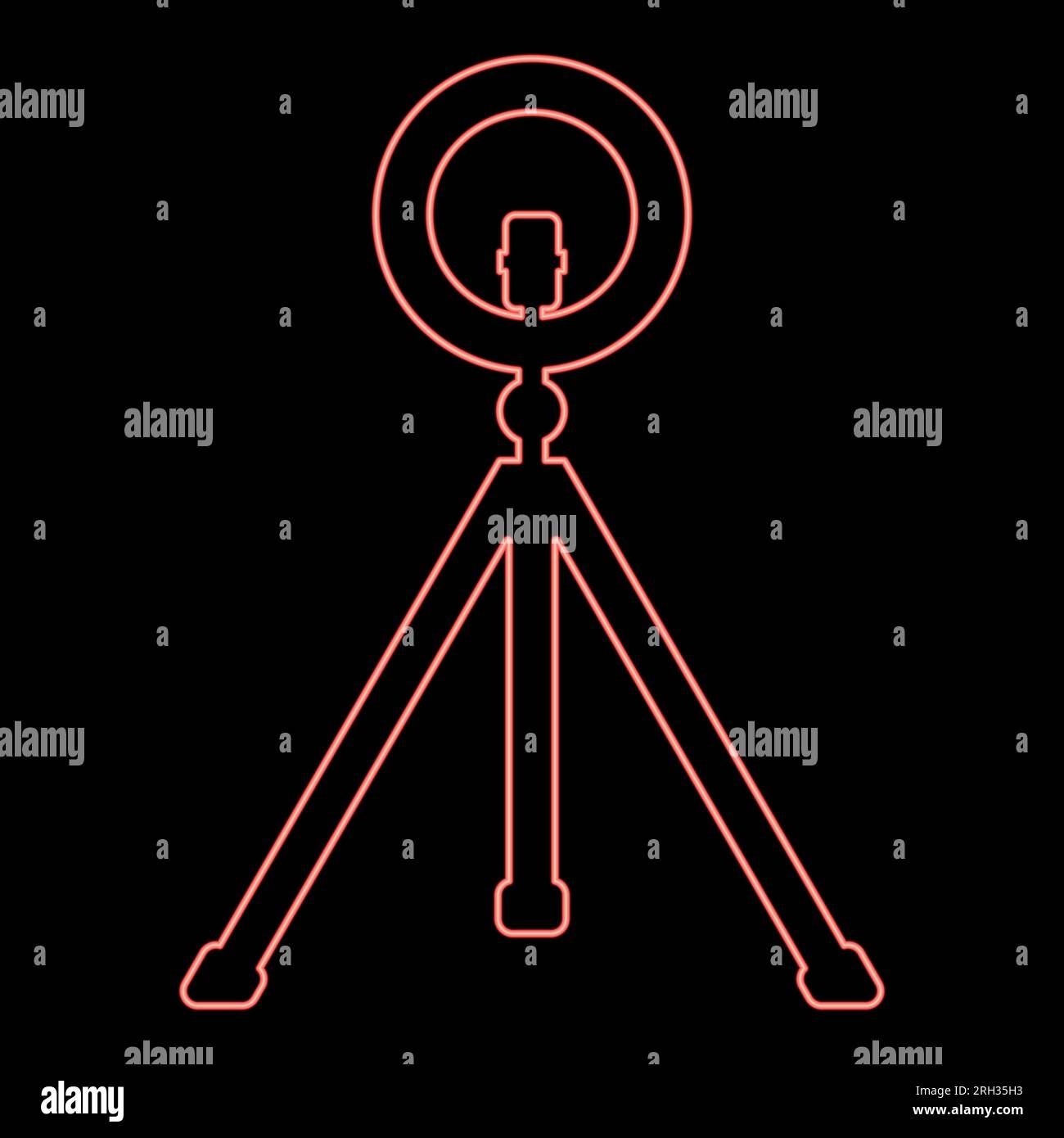 Led ring lamp on Stock Vector Images - Alamy