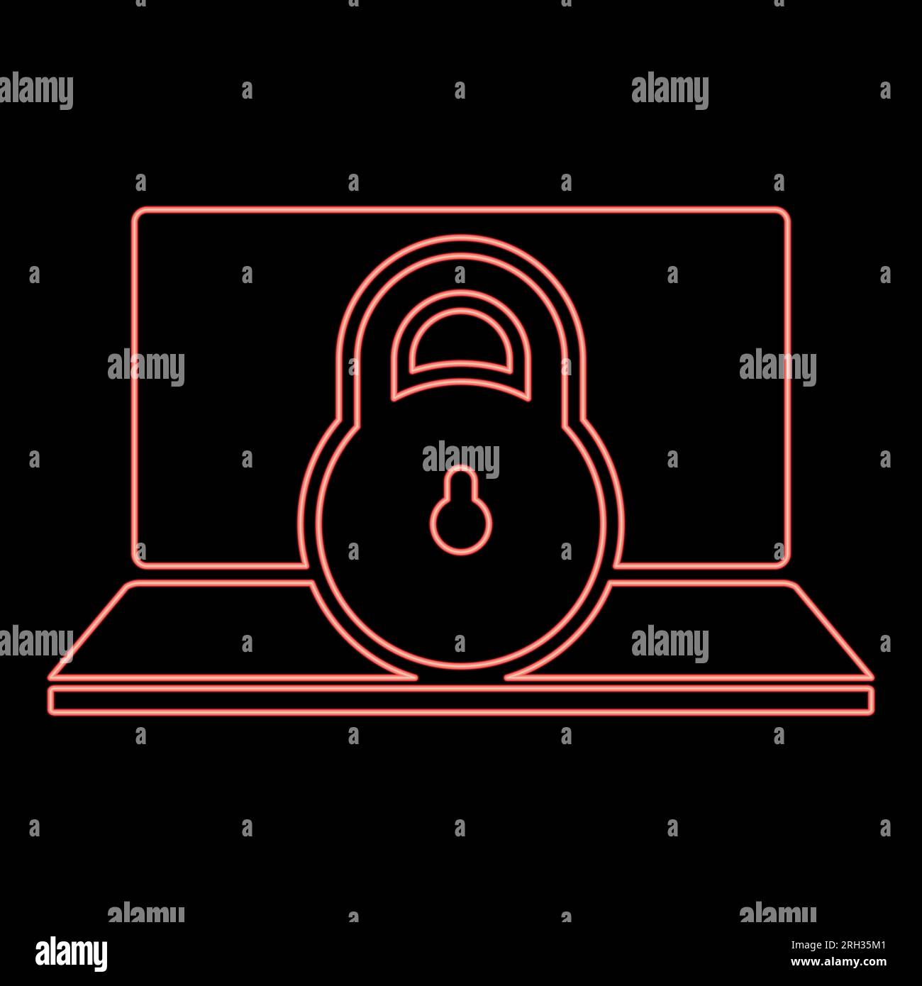 Lock screen flat color Stock Vector Images - Alamy