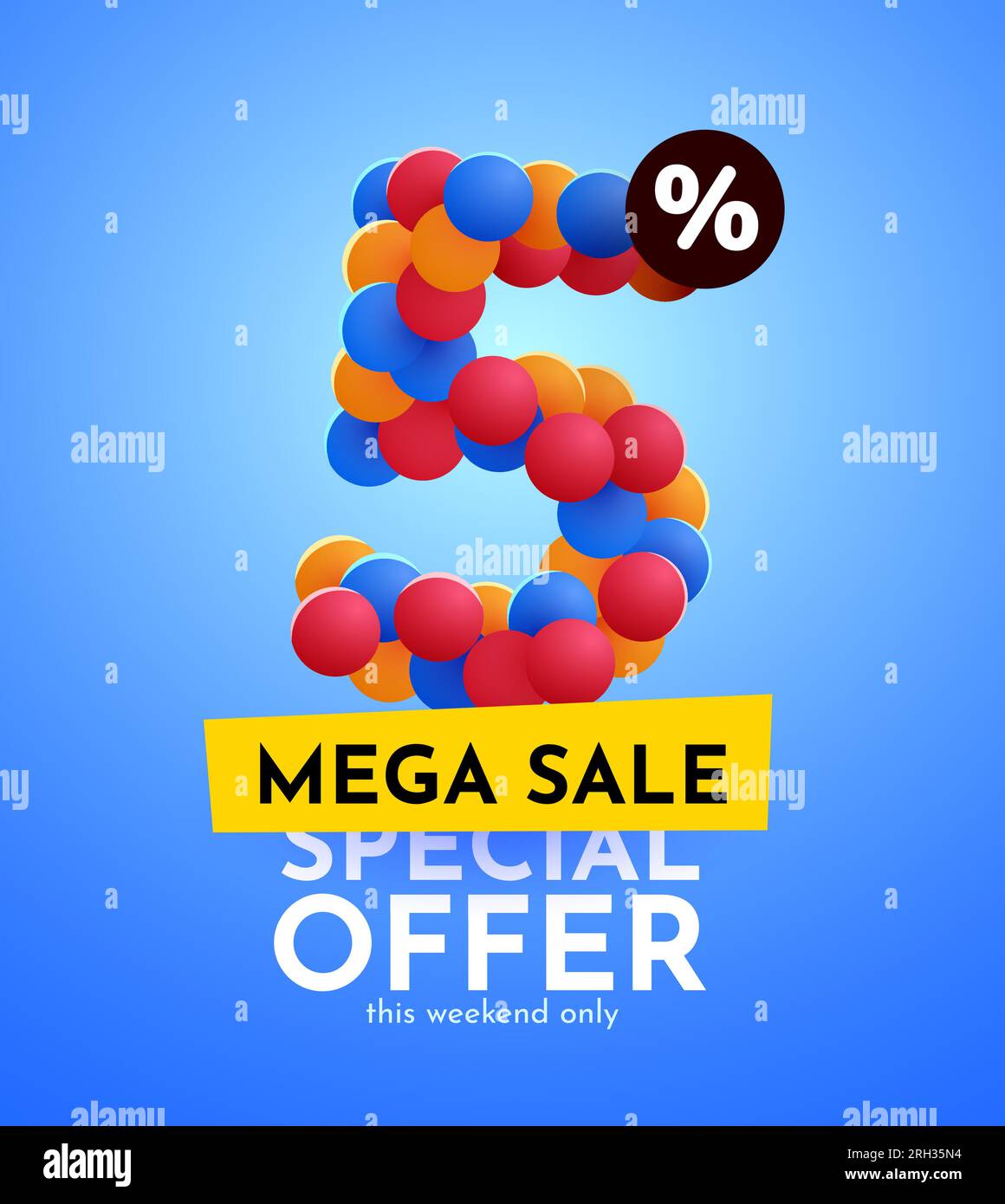 5 percentage offer Stock Vector Images - Alamy