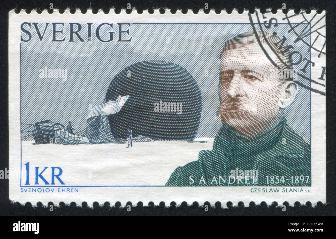 SWEDEN - CIRCA 1973: stamp printed by Sweden, shows Salomon August ...