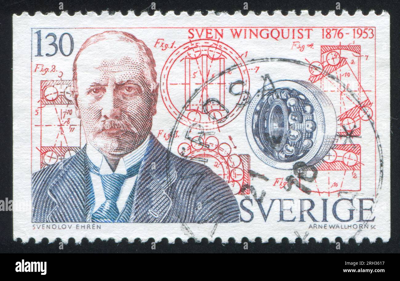 SWEDEN - CIRCA 1976: stamp printed by Sweden, shows Sven Wingquist and ...