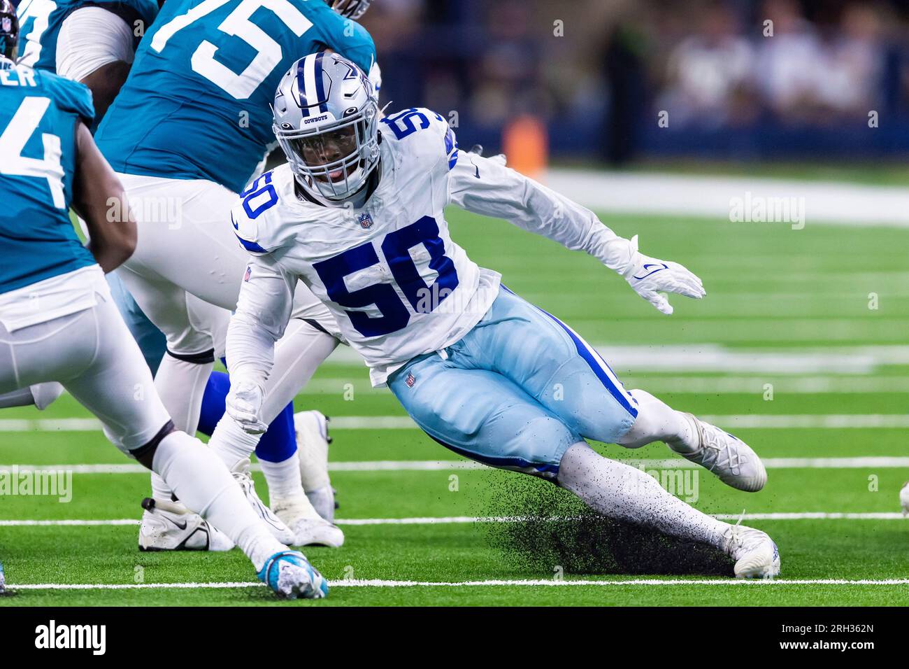 Dallas Cowboys linebacker Devin Harper (50) is seen during the second ...
