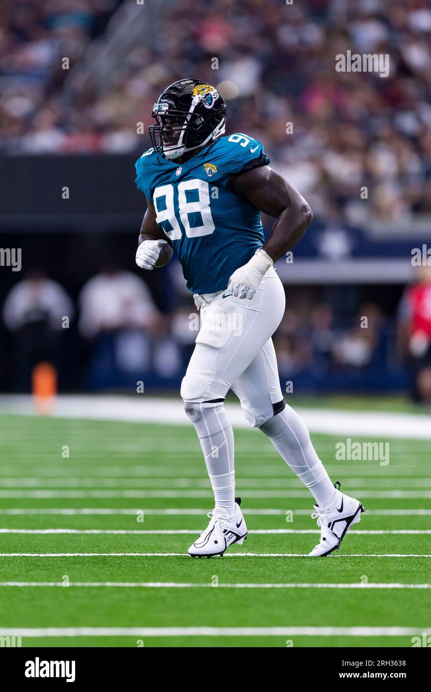 Jacksonville Jaguars defensive end Michael Dogbe (98) is seen during ...