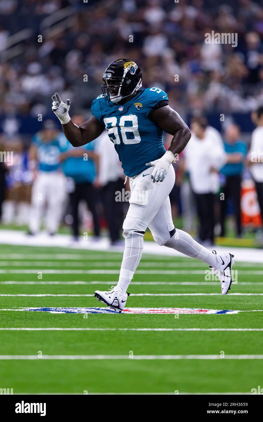 Jacksonville Jaguars defensive end Michael Dogbe (98) is seen during ...