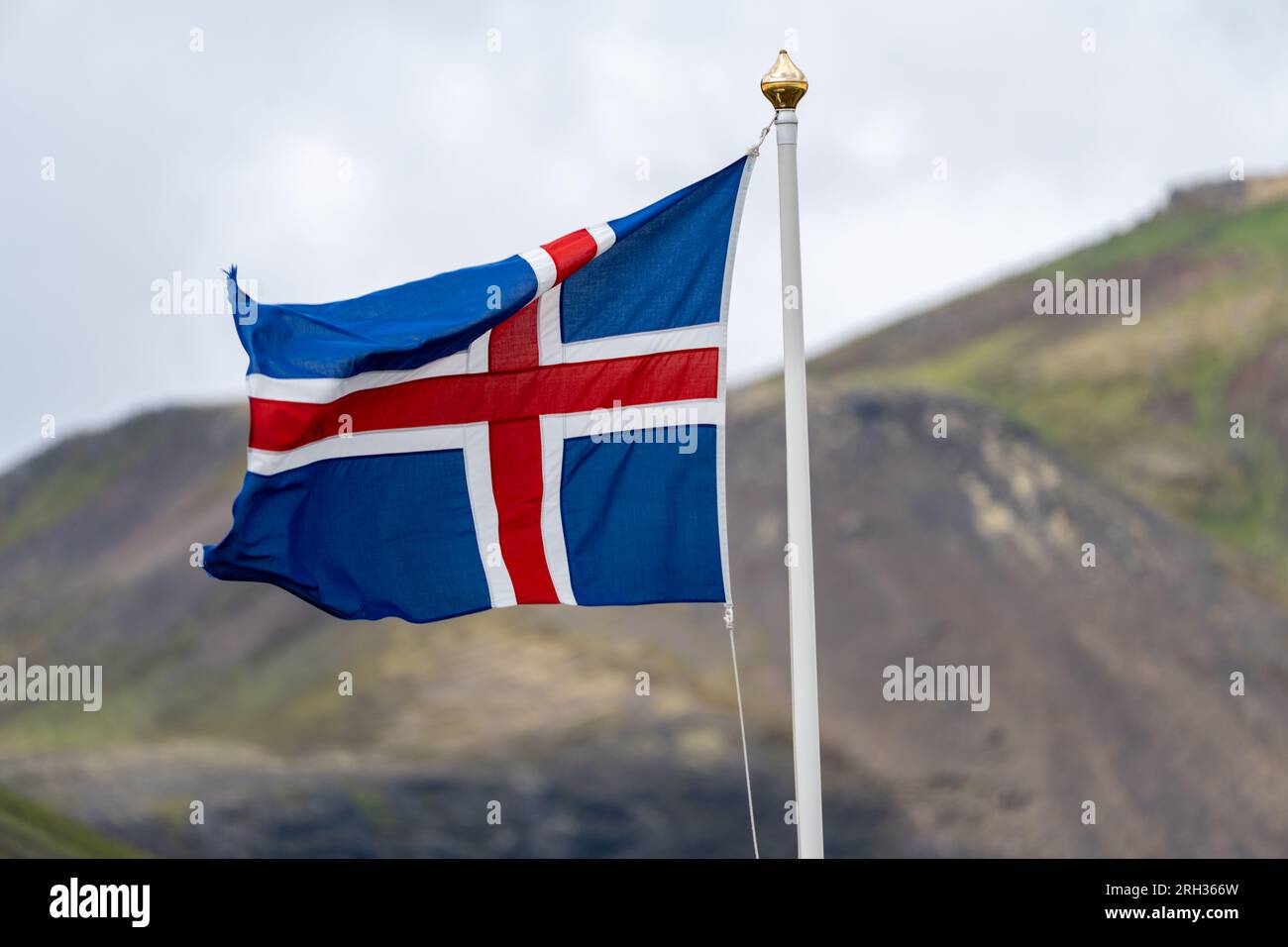 Flag iceland round hi-res stock photography and images - Alamy