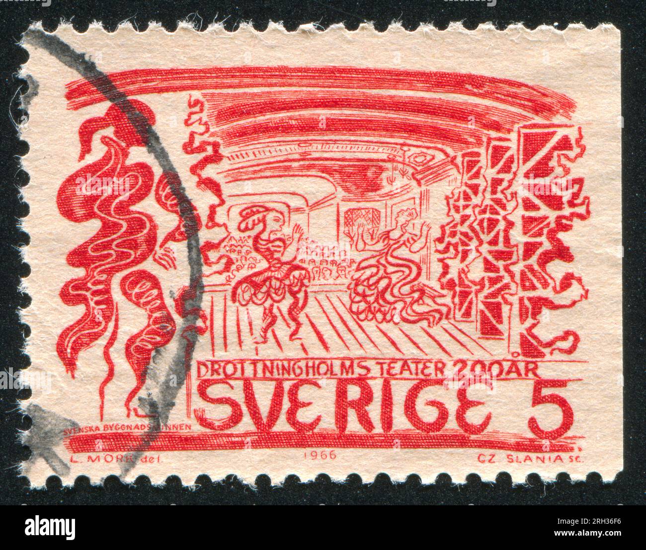 RUSSIA KALININGRAD, 25 AUGUST 2013: stamp printed by Sweden, shows ...