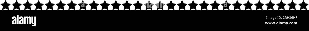 Star frame border horizontal line shape icon for decorative vintage ...