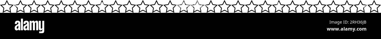 Star frame border horizontal line shape icon for decorative vintage ...
