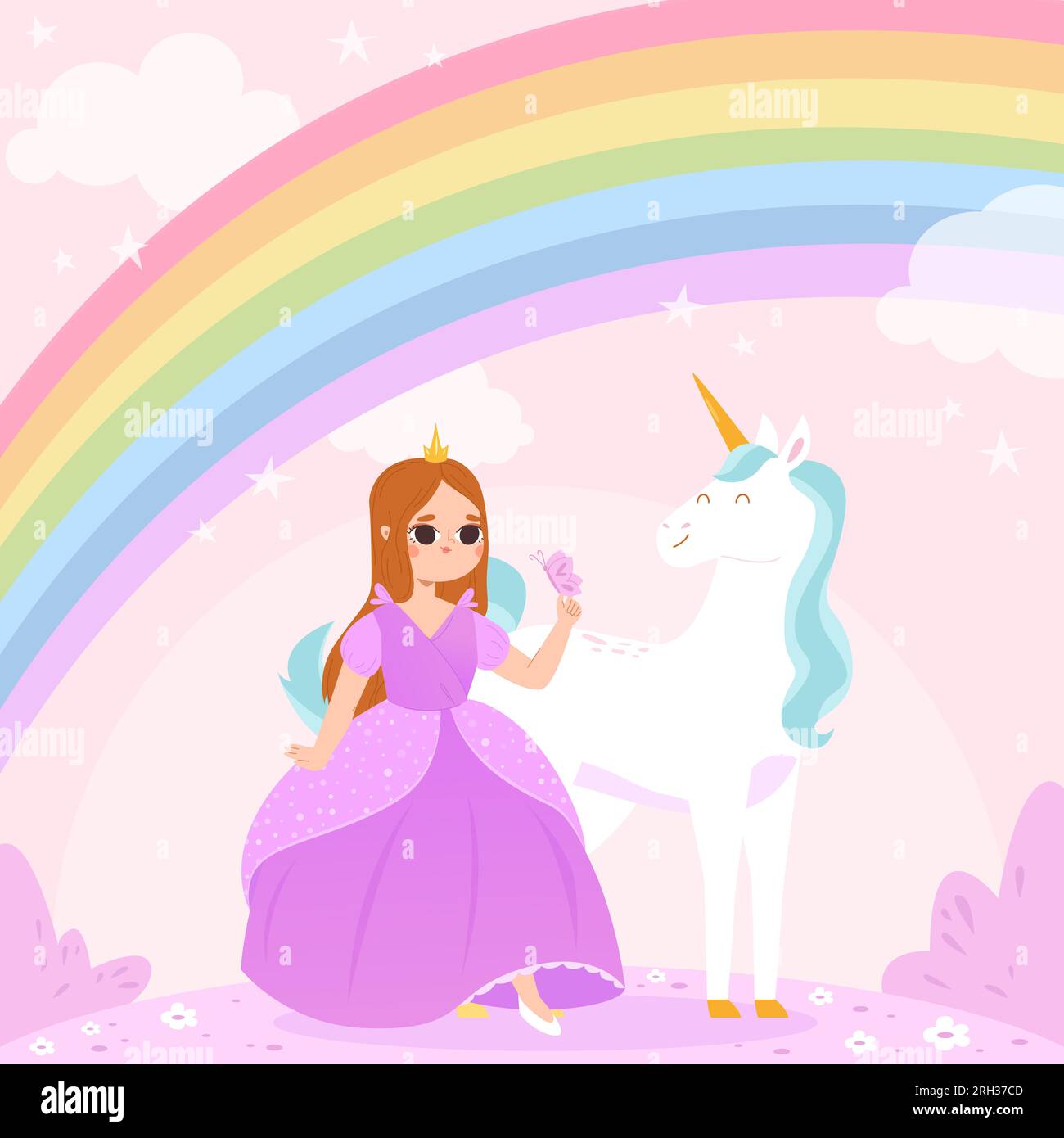 Unicorn cartoon hi-res stock photography and images - Alamy