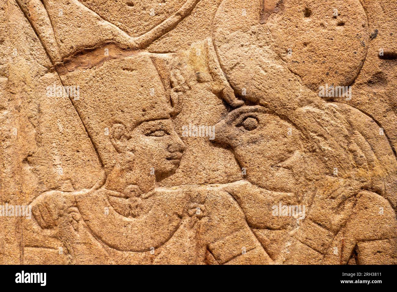 Details on the wall of Pharaoh Taharqa's shrine to Amun-Re, the ...