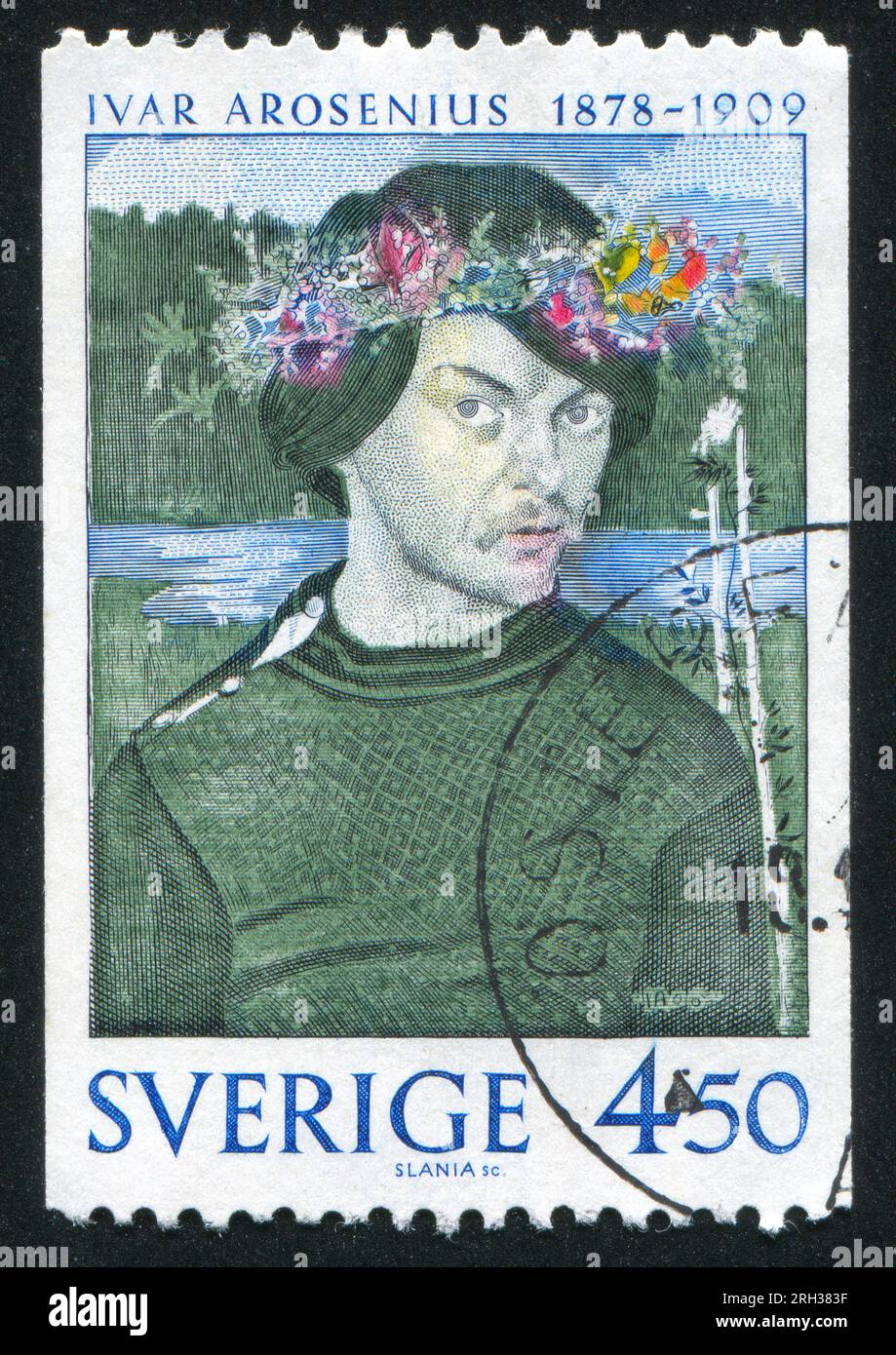 SWEDEN - CIRCA 1978: stamp printed by Sweden, shows Self-portrait by ...