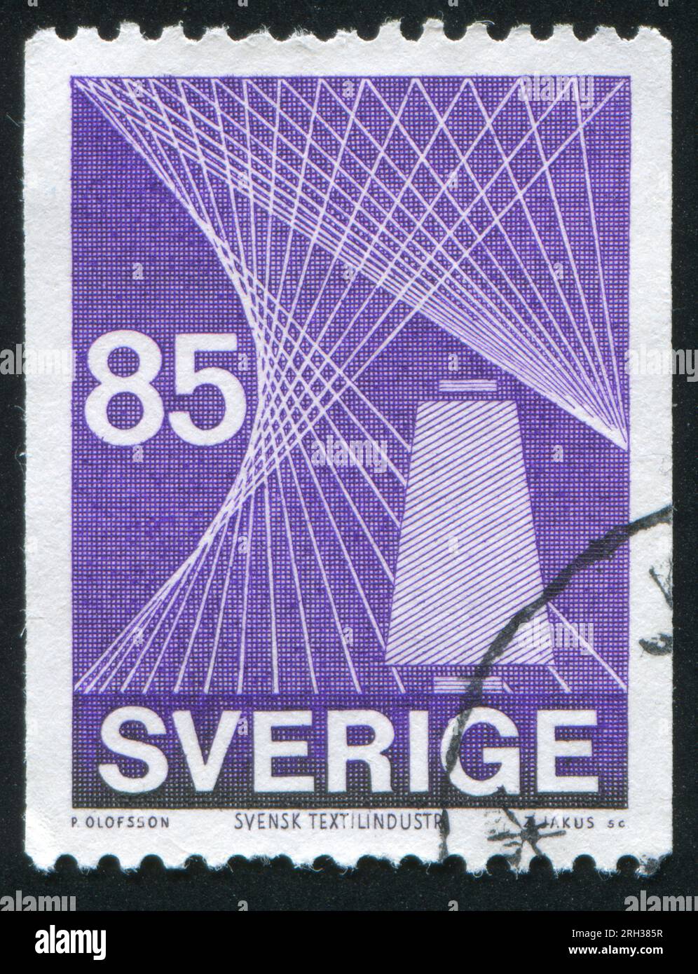 SWEDEN - CIRCA 1974: stamp printed by Sweden, shows Thread and Spool ...