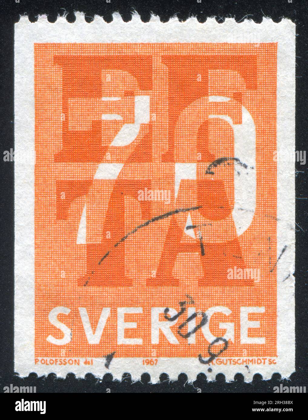 SWEDEN - CIRCA 1967: stamp printed by Sweden, shows European Free Trade ...