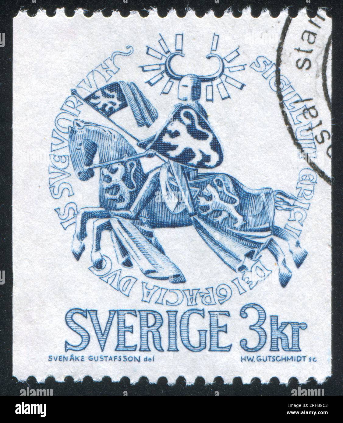 SWEDEN - CIRCA 1970: stamp printed by Sweden, shows Seal of Duke Erik ...