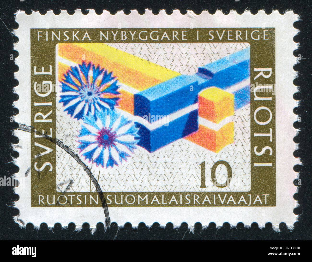 SWEDEN - CIRCA 1967: stamp printed by Sweden, shows Double Mortise ...