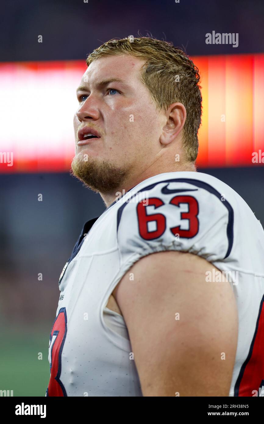 Houston Texans center Michael Deiter (63) reacts during the second half ...