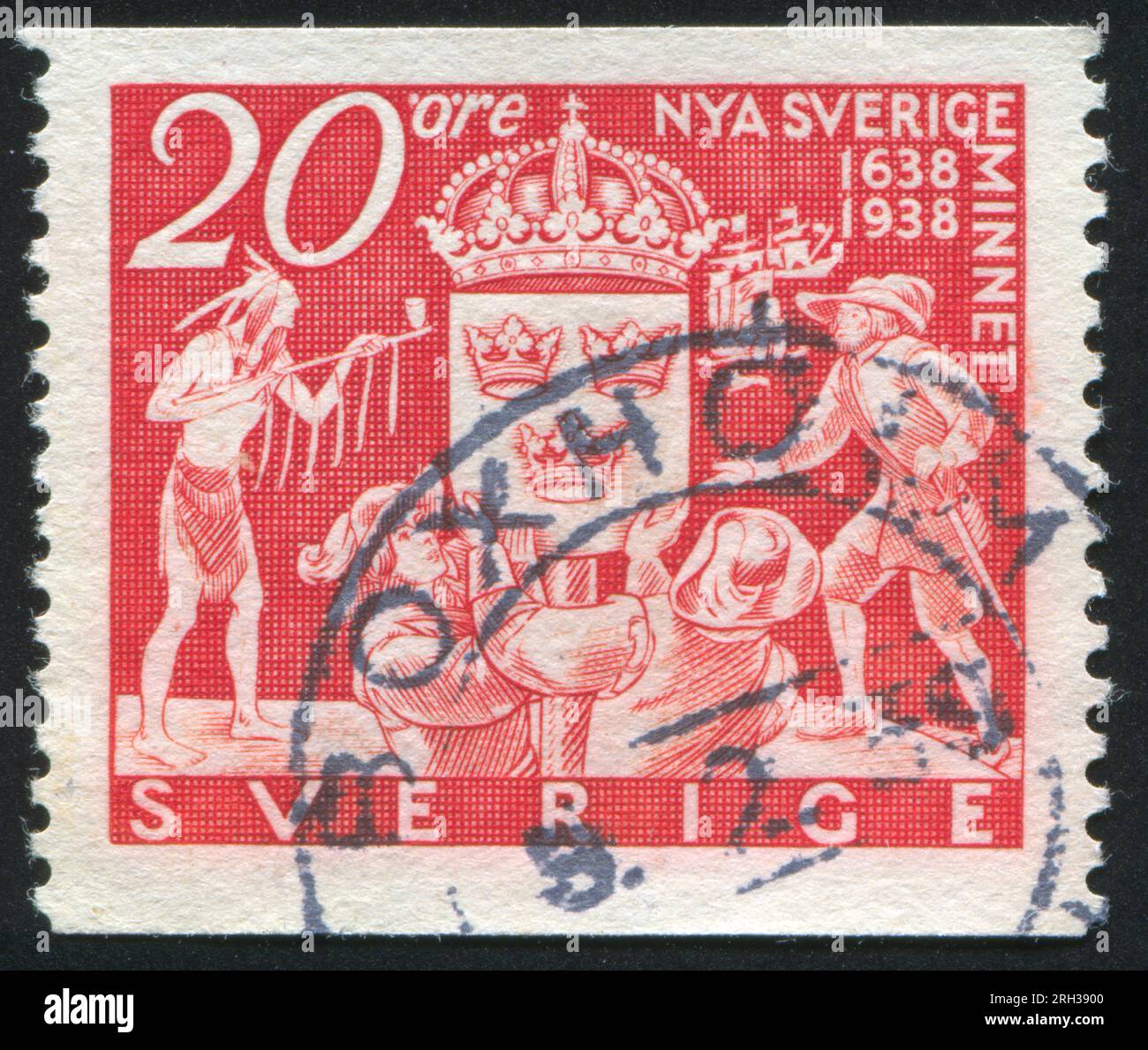 SWEDEN - CIRCA 1938: stamp printed by Sweden, shows Symbolizing the ...