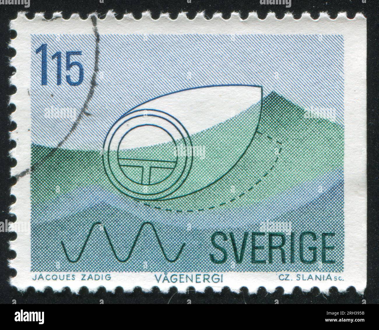 SWEDEN - CIRCA 1980: stamp printed by Sweden, shows Hydro power, circa ...