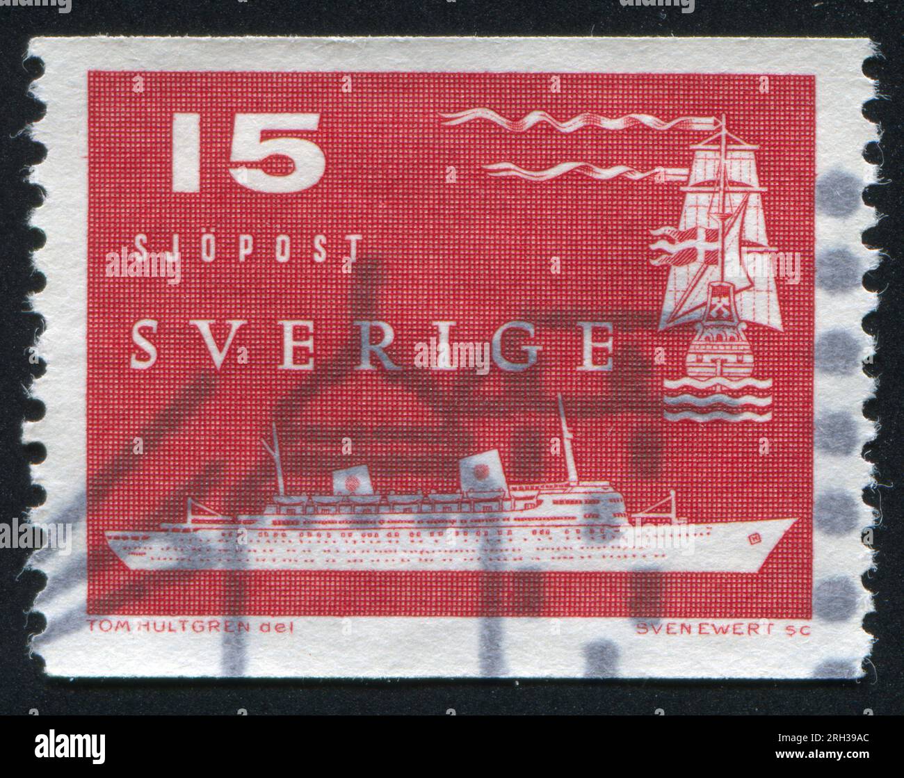 SWEDEN - CIRCA 1958: stamp printed by Sweden, shows Vessels, circa 1958 ...